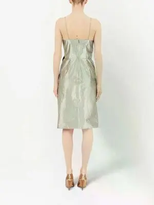 MAISON MARGIELA Bow-detail Lurex Midi Dress