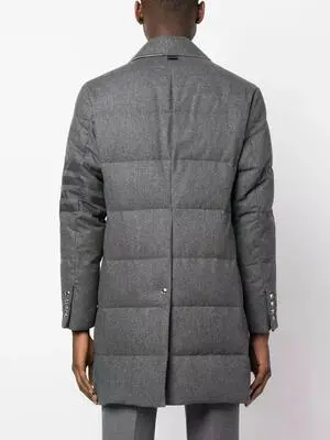 Thom Browne Flannel Down Filled Overcoat