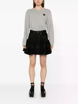 Play Comme Des Garcon Heart-patch T-shirt