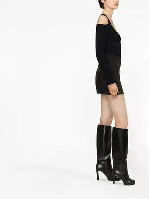 Alexander McQueen Exposed Shoulder Knit Top