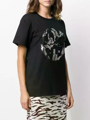 Alberta Ferretti Love Me Embellished T-shirt