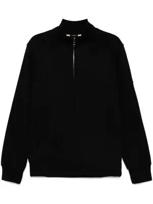 BOSS Half-zip Panelled Sweatshirt
