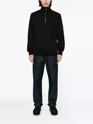 BOSS Half-zip Panelled Sweatshirt