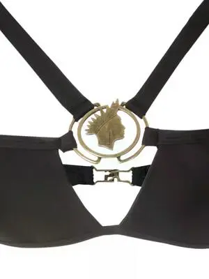 AMIR SLAMA Metallic Embellishment Bikini Set