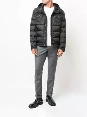 MOORER Button-up Padded Down Jacket