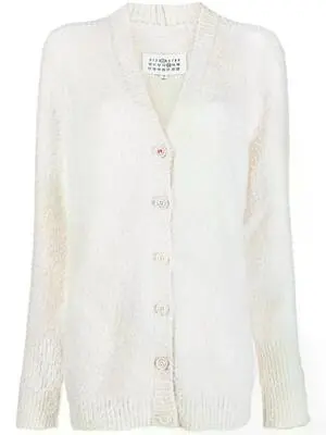 MAISON MARGIELA V-neck Knitted Cardigan