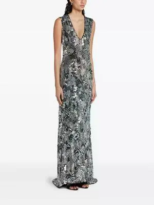 ILTA Sequin-embellished Maxi Dress