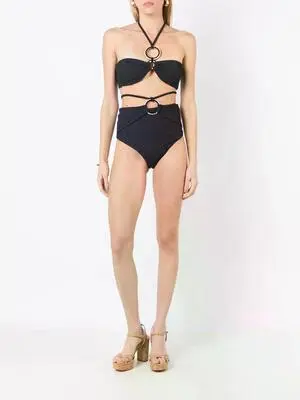 AMIR SLAMA Ribbed Halterneck Bikini