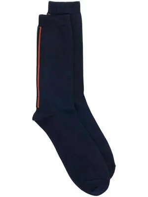 PAUL SMITH Stripe-Detailing Cotton Socks