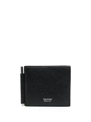 TOM FORD Bi-fold Leather Cardholder - Black