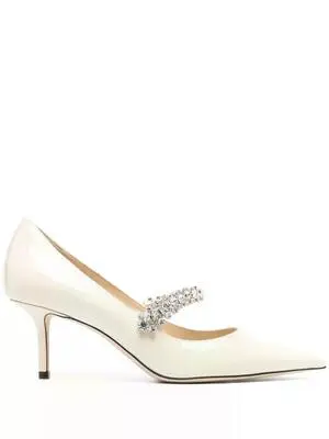 JIMMY CHOO Bing 65mm Patent Leather Pumps - Neutrals