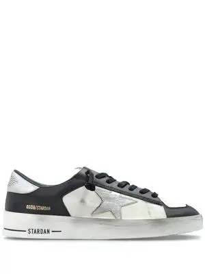 GOLDEN GOOSE Stardan Trainers With Collar And Lace Detail - Black