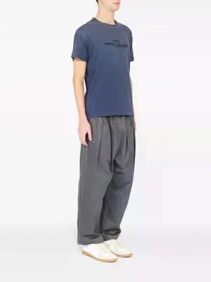 MAISON MARGIELA Reverse Logo Cotton T-shirt - Blue