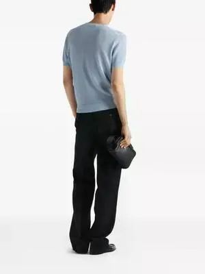 Prada Perforated-design T-shirt