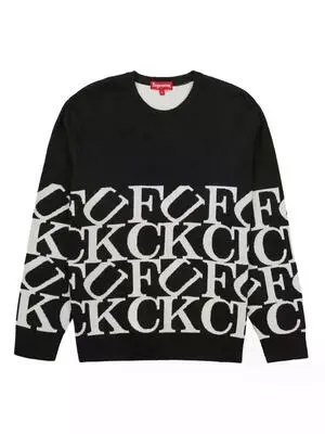 Supreme Patterned Jacquard Crewneck Sweater