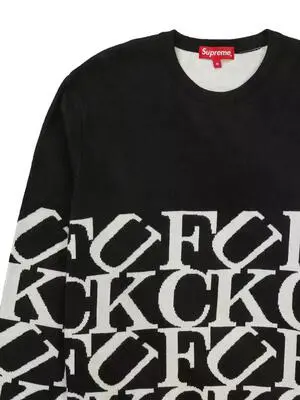 Supreme Patterned Jacquard Crewneck Sweater