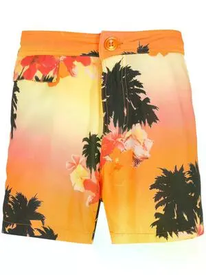 AMIR SLAMA Ilha De Hibiscus Shorts - Multicolour