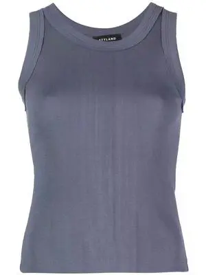 STYLAND Organic Cotton Vest Top - Blue
