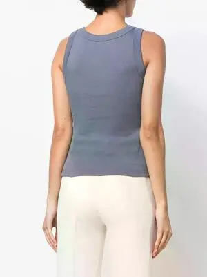 STYLAND Organic Cotton Vest Top - Blue