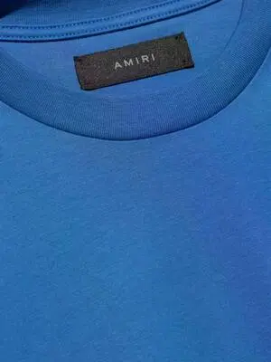 Amiri Logo-print Cotton T-shirt - Blue