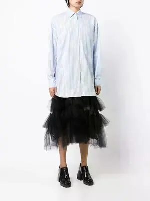 MACGRAW Critic Striped Oversized Shirt