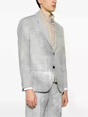 Hugo Plaid-check Single-breasted Blazer