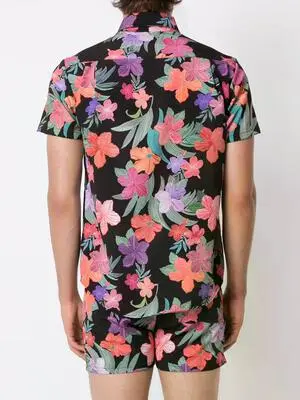 AMIR SLAMA Floral Print Shirt