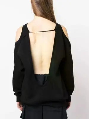 IOANA CIOLACU Backless Cut-out Sweatshirt