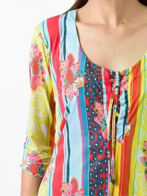 AMIR SLAMA Printed Dress
