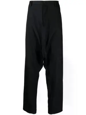 SULVAM Drop-crotch Wool Trousers
