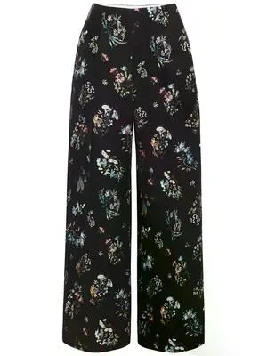 Adam Lippes Callen Floral Print Trousers