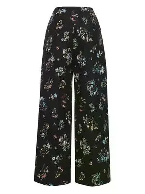 Adam Lippes Callen Floral Print Trousers