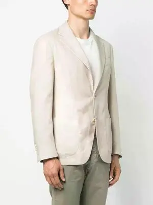 LARDINI Single-breasted Blazer - Neutrals