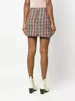 Baum Und Pferdgarten Houndstooth A-line Mini Skirt