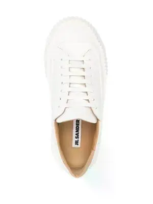 JIL SANDER Low-top Lace-up Sneakers - Neutrals