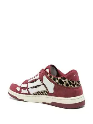 Amiri Leopard Print Sneakers - Red
