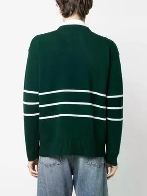 Valentino Garavani Logo-intarsia Crew-neck Jumper