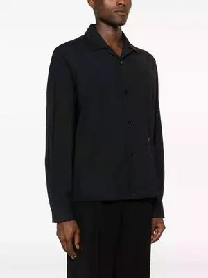 Givenchy Drawstring Wool-blend Shirt Jacket - Blue