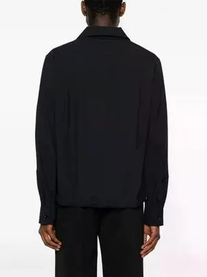 Givenchy Drawstring Wool-blend Shirt Jacket - Blue