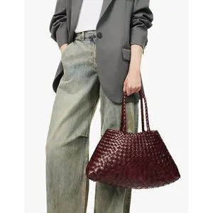 Dragon Diffusion Santa Croce Leather Tote Bag - Bordo