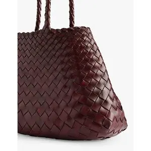 Dragon Diffusion Santa Croce Leather Tote Bag - Bordo