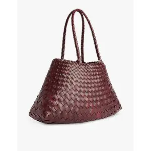 Dragon Diffusion Santa Croce Leather Tote Bag - Bordo