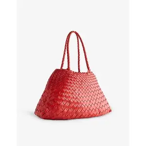 Dragon Diffusion Santa Croce Leather Tote Bag - Poppy Red