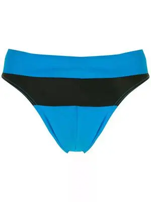 AMIR SLAMA High-leg Swimming Trunks - Blue