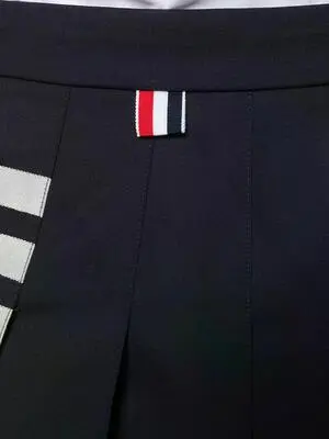Thom Browne 4-bar Pleated Mini Skirt - Blue