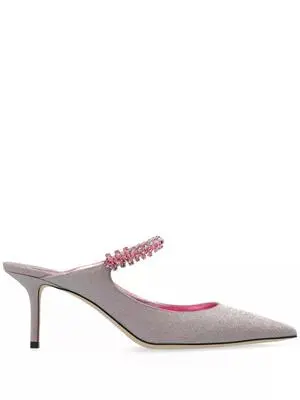JIMMY CHOO Bing Crystal Embellished Mules