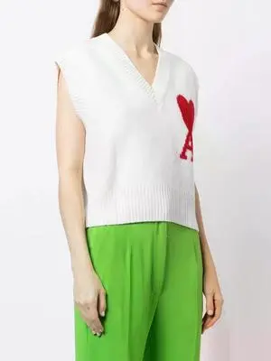 AMI Paris De Coeur Knitted Vest