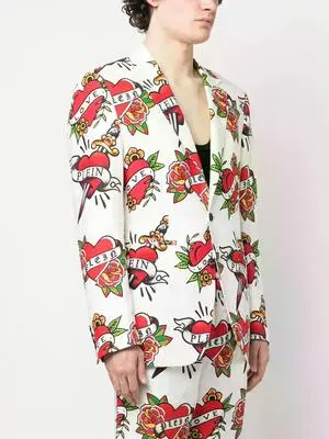 Philipp Plein Logo-print Blazer