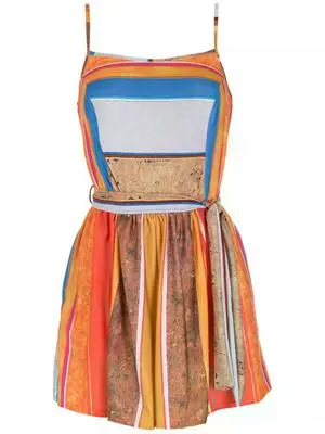 AMIR SLAMA Printed Playsuit - Multicolour