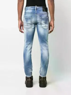 Dsquared2 Icon Printed Slim-cut Jeans